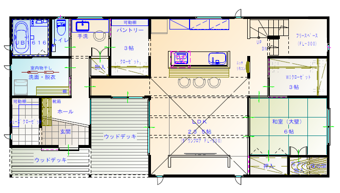 3LDK／35.57坪 | ローコスト住宅 にじいろのおうち